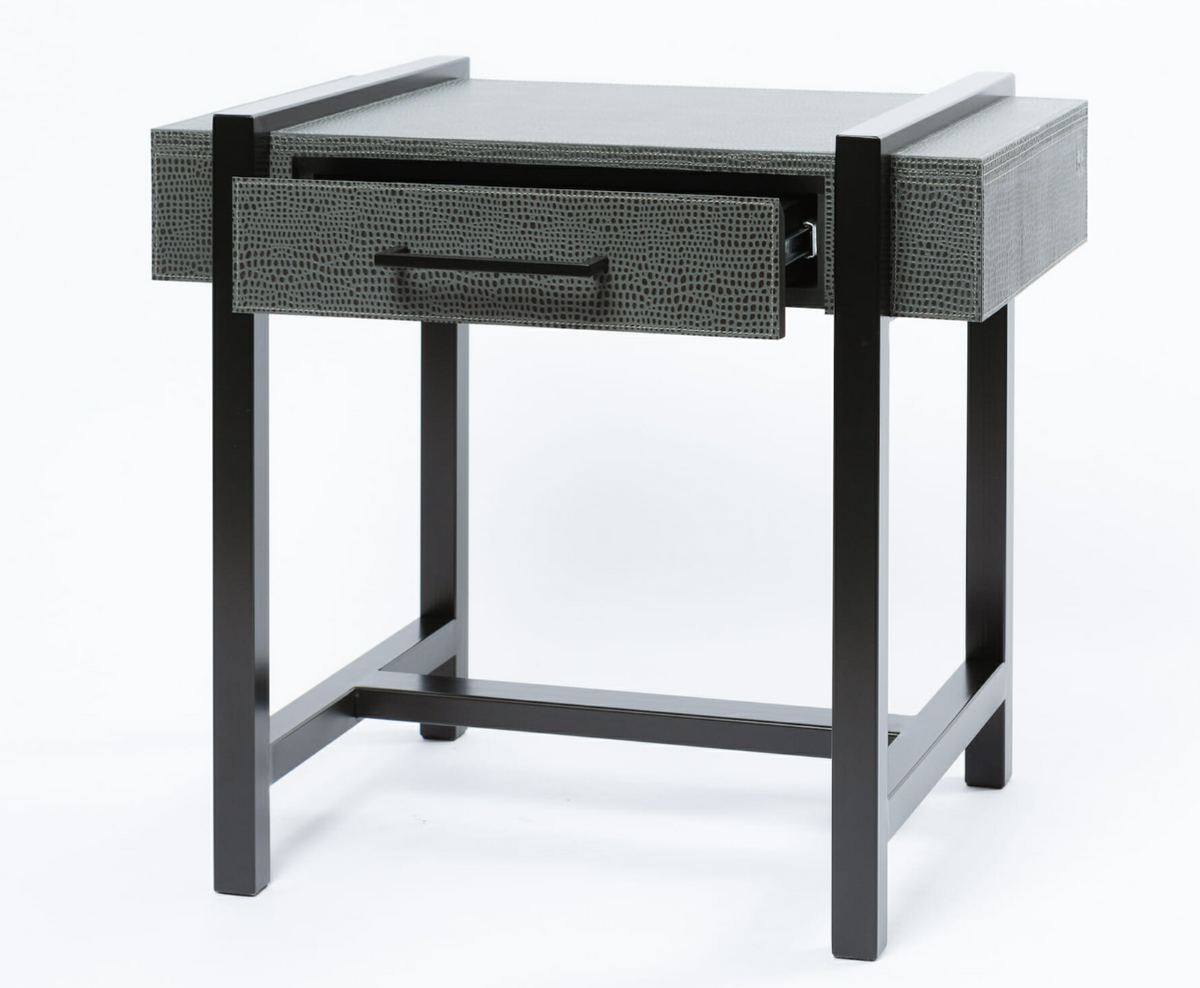 Slide Side Table Komodo Leather - uniQue Home Furnishing